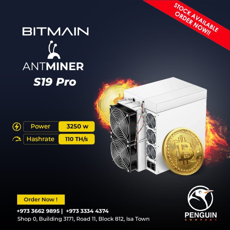 BITMAIN ANTMINER S19 PRO 110TH/s - Penguin Global - Crypto Miners in ...